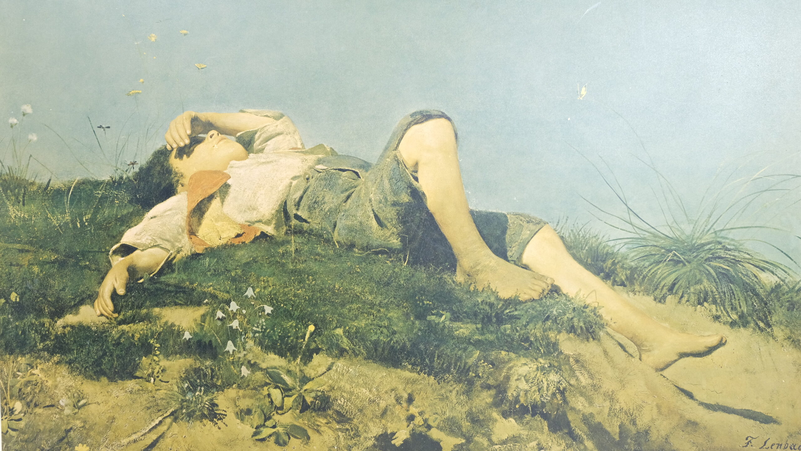 Shepherd Boy Print - Lenbach 1860 - Function In Form