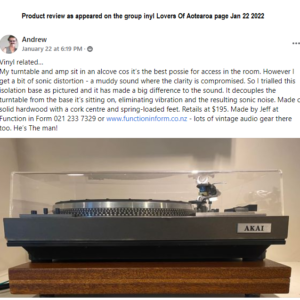 Turntable Isolation Base - Function In Form