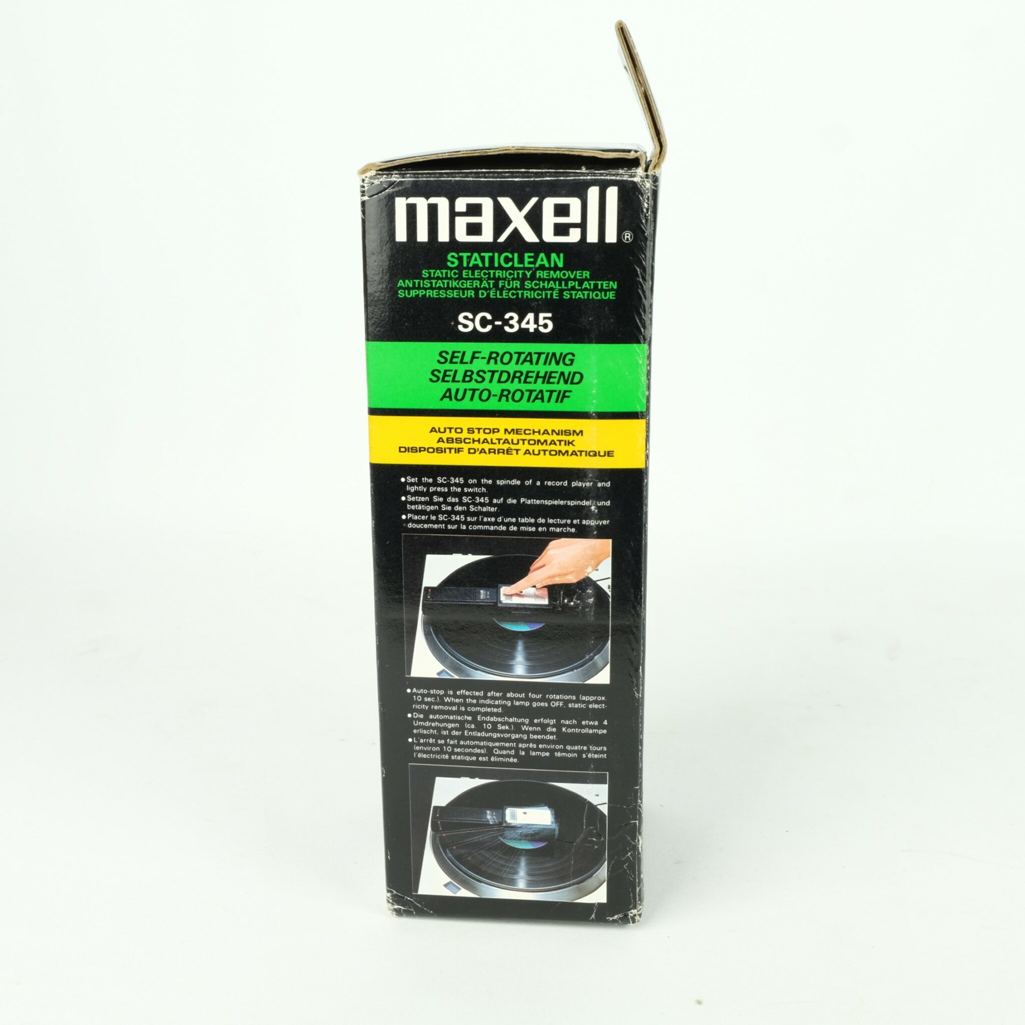 Maxell SC-345 Record Cleaner - Function In Form