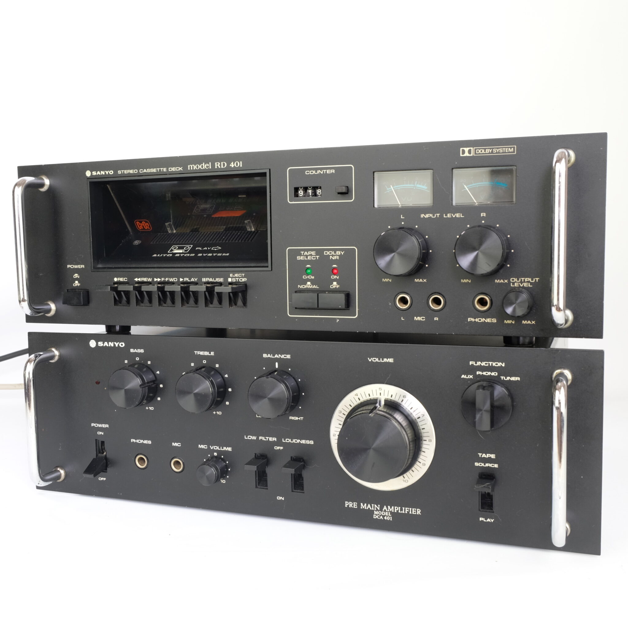 Sanyo Amp & Cassette Deck - Function In Form